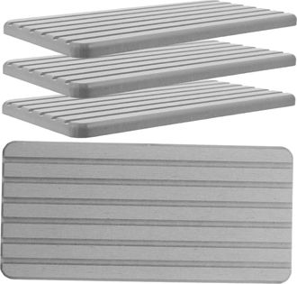 Amosfun Abtropfmatten Für Die Arbeitsplatte 4er-Set Saugfähige Kieselgur-abtropfschalen Abtropfschalen Für Küchenspülen Badezimmerabtropfschalen Nicht Stilvol