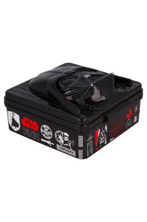 Star Wars Lunchbox Darth Vader, Rot, Schwarz, Weiß, Kunststoff, 13.5x13.5x7.5 cm, Küchenzubehör, Vorratsbehälter, Brotdosen