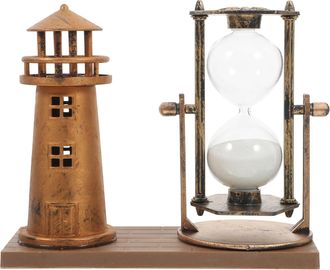 DOITOOL Vintage Sanduhr aus Metall mit Filigranem Design Tischdekoration f&uuml;r Wohnzimmer und Zuhause Kreative Retro Sanduhr Als Stilvolles Wohnaccessoire