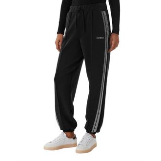Guess Femme, Pantalons, Noir, Taille: 40 FR Berthe Cuffed Jogger Pant