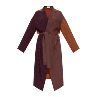 Moschino Kimono mit G&uuml;rtel - - Coats - Damen - Braun - S