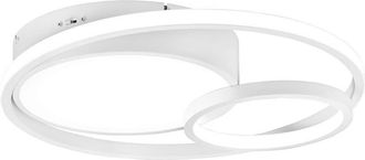 ETC Shop Deckenlampe dimmbar &uuml;ber Lichtschalter LED Deckenleuchte Schlafzimmer, einstellbare Lichtfarbe, wei&szlig;, 28W 3200lm warmwei&szlig;-neutralwei&szlig;, DxH 48x9 cm