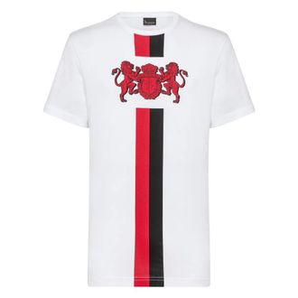 Billionaire Boys Club Homme, Tops, Blanc, Taille: XS T-shirt Col Rond Double Lion
