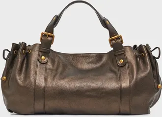 Gerard Darel Sac &agrave; main en cuir m&eacute;tallique - 24H