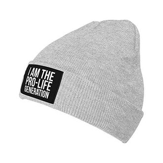 Generic Anti-Avortement Pro-Vie Conception Unisex Bonnets Hiver Respirant Skull Cap Confortable Bonnet De P&ecirc;cheur pour Ski Randonn&eacute;e Le Quotidien