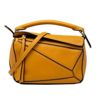 Loewe Pre-owned Mini Puzzle - - Pre-owned - Damen - Gelb - ONE SIZE