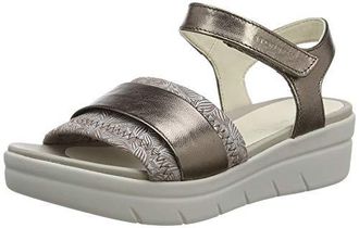 Stonefly Femme Aqua III 7 TEX/Laminated LTH Sandales Bride Arriere, Grigio Taupe Gray 423, 39 EU