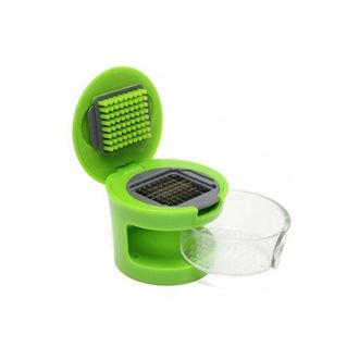 BESTONZON Home K&uuml;che Knoblauchpresse Crusher,Ingwer Knoblauch Schleifen Reibe Hobel Slicer, Gr&uuml;n, kein Geruch an den H&auml;nden