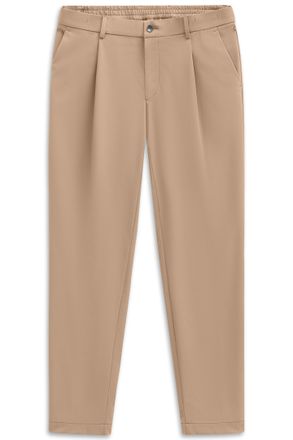 Bugatti Herren Bundfaltenhose mit Flexcity Performance Stretch - Beige