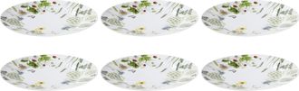 Gilde Porzellan Speiseteller/Essteller 26.5 cm Wild Flowers (27 centimeters, 6, st&uuml;ck)