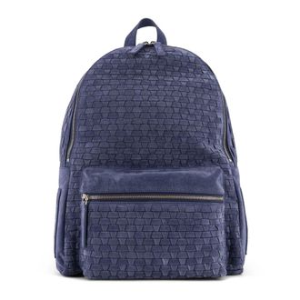 Orciani Homme, Sacs, Bleu, Taille: ONE Size Suede Backpack