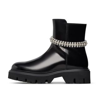 Loriblu Jewel Straped Kalbsleder Combat Stiefeletten - - Shoes - Damen - Schwarzk - 36 EU
