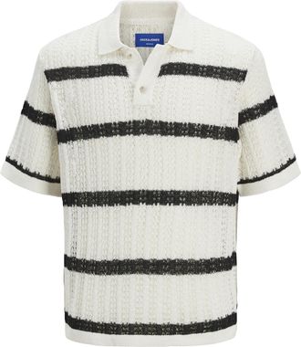 Jack & Jones Male Gestricktes Polo Gestreift Gestricktes Polo