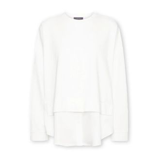 Elena Miro Layering-Effekt-Sweatshirt - - Sweatshirts & Hoodies - Damen - Wei&szlig; - S