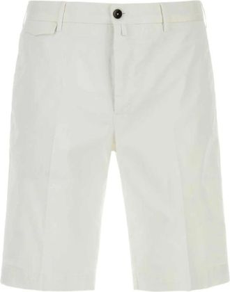 Pantaloni Torino Homme, Shorts, Blanc, Taille: M Short &agrave; Pinces Press&eacute;es