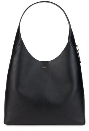 Coach Womens Hobo Shoulder Bag Black Leather Handbags Hand