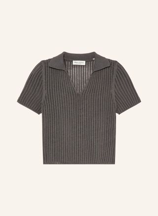 Marc O'Polo Marc Opolo Strick-Poloshirt grau