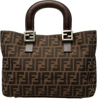 Fendi Pre-owned Canvas Tote Bag - - Pre-owned - Damen - Braun - ONE SIZE