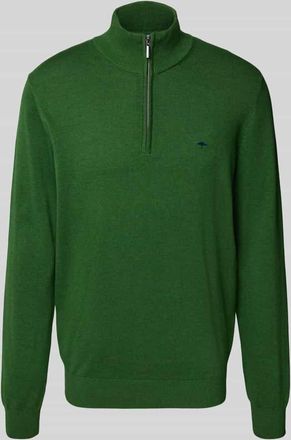 Fynch-Hatton Strickpullover mit Troyer-Kragen