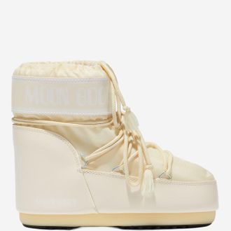 Moon Boot Unisex Icon Low Ankle Boots Ivory Polyamide