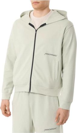 Hinnominate Hinnominate, Homme, Sweatshirts et sweats &agrave; capuche, Vert, Taille: M Sweat &agrave; Capuche Zipp&eacute; en Coton