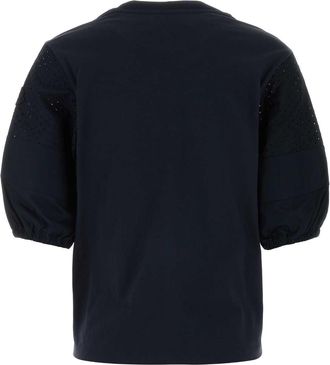 Moncler Cotton T-Shirt - Navy