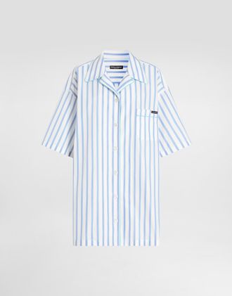 Dolce & Gabbana Striped Poplin Shirt - Frau Blusen Und Tops n/d 36