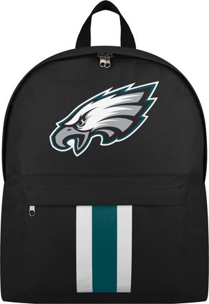 Foco NFL Offiziell lizenzierter Team-Farbe, Prim&auml;r-Logo, einfarbig, gestreift, Fu&szlig;ball-Schultasche, Reiserucksack, Philadelphia Eagles, Einheitsgr&ouml;&szlig;e, Tage