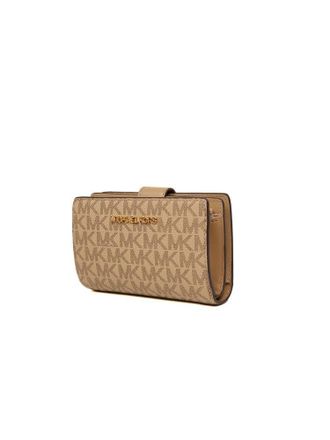 Michael Kors Womens Wallet & Key Fob Camel Polyvinyl Chloride Bags