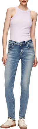 LTB Jeans Jeans Damen Fallon 201 - Slim Mid Rise Basic-5-Pocket Medium Wash Blau aus Baumwollgemisch - Gr&ouml;&szlig;e W27L34