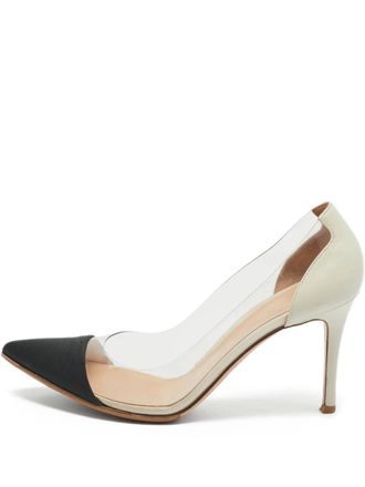 Gianvito Rossi Plexi Pumps - Wei&szlig;