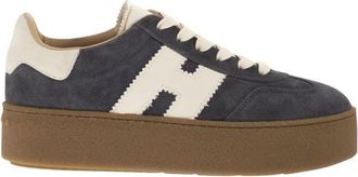 Hogan Low-Top Sneaker - Cool - Suede Trainers With Thick Soles - Gr. 36,5 (EU) - in Braun - f&uuml;r Damen