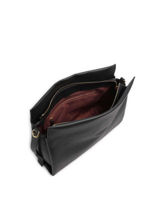 Coccinelle Womens Clutch Bag Black-Cognac Cowhide - Clutches Black/cognac