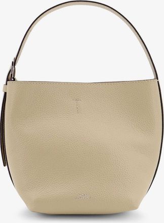Toteme Petite Belted leather handbag with logo lettering print - TOTEME - gender_Woman
