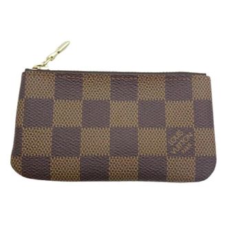Louis Vuitton Portefeuille en toile Pre-owned - Femme - Pre-owned - Brun - Taille: ONE Size