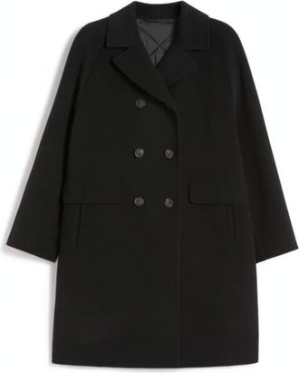 Max Mara Femme, Manteaux, Noir, Taille: 38 FR Manteau Zolfo