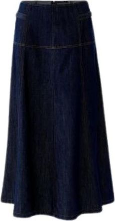 Oui Femme, Jupes, Bleu, Taille: 42 FR Denim Skirt