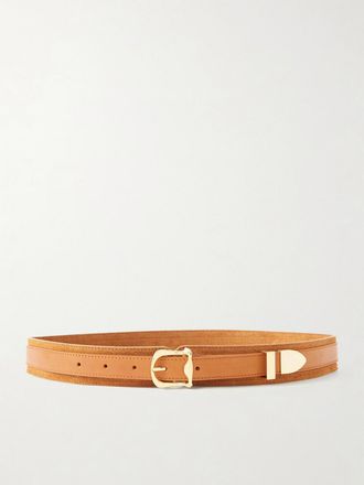 Giuliva Heritage Collection Ceinture En Daim Et En Cuir Steven - Marron
