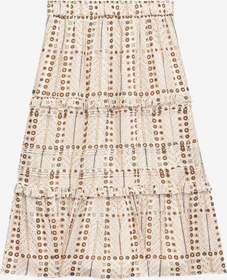 Isabel Marant Jupe Diya - Femme - &Eacute;cru - Taille 34 - Marant &Eacute;toile