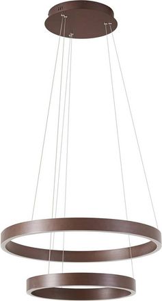 Lucande LED Yonam dimmbar (Modern) in Braun aus Metall (2 flammig,) Wohnzimmerleuchte