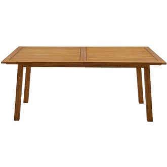 Miliboo Table de jardin extensible rallonges int&eacute;gr&eacute;es en bois massif L180-240 cm MAYEL