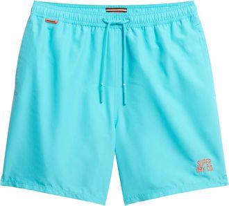 Superdry Herren Essential 16-Zoll-Badeshorts Aquamarin Blau XXL