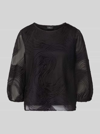 s.Oliver Black Label Regular Fit Langarmbluse mit Strukturmuster