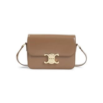 Celine Hobo Bags - Shoulder Bag With Logo-Shaped Buckle - Gr. unisize - in Braun - f&uuml;r Damen