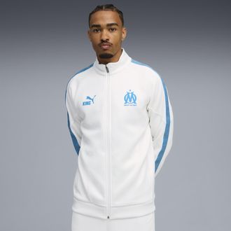 Puma Olympique de Marseille KING Anthem Jacke Herren, Kleidung, Wei&szlig;, XS