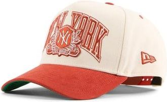 New Era Casquette bi-colore &agrave; logo brod&eacute; en coton