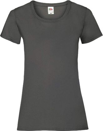 Fruit Of The Loom Lady-Fit T-Shirt Valueweight T / Light Graphite, XXL
