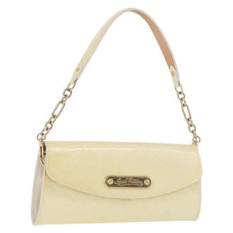 Louis Vuitton Sac bandouli&egrave;re en cuir verni Pre-owned - Femme - Pre-owned - Beige - Taille: ONE Size