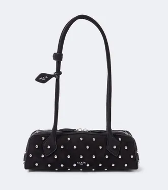 Alaia Ala&iuml;a Sac Le Teckel Small en daim &agrave; ornements