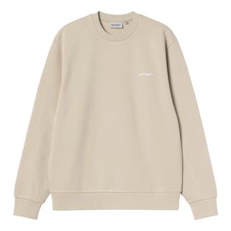 Carhartt Work in Progress Script Embroidery Sweat - - Sweatshirts & Hoodies - Herren - Beige - S